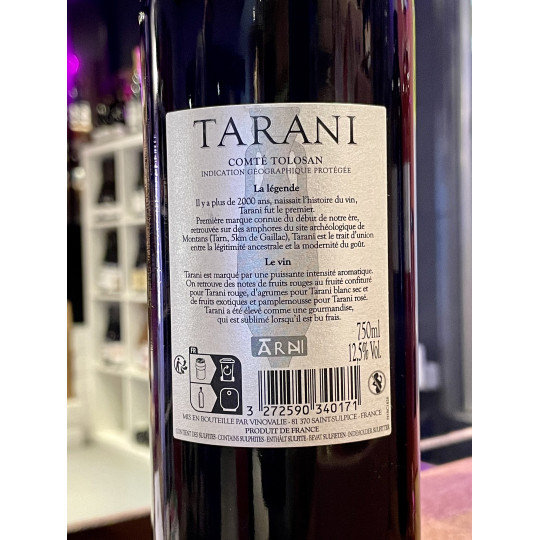 Achat Vin Tarani - Prix Domaine